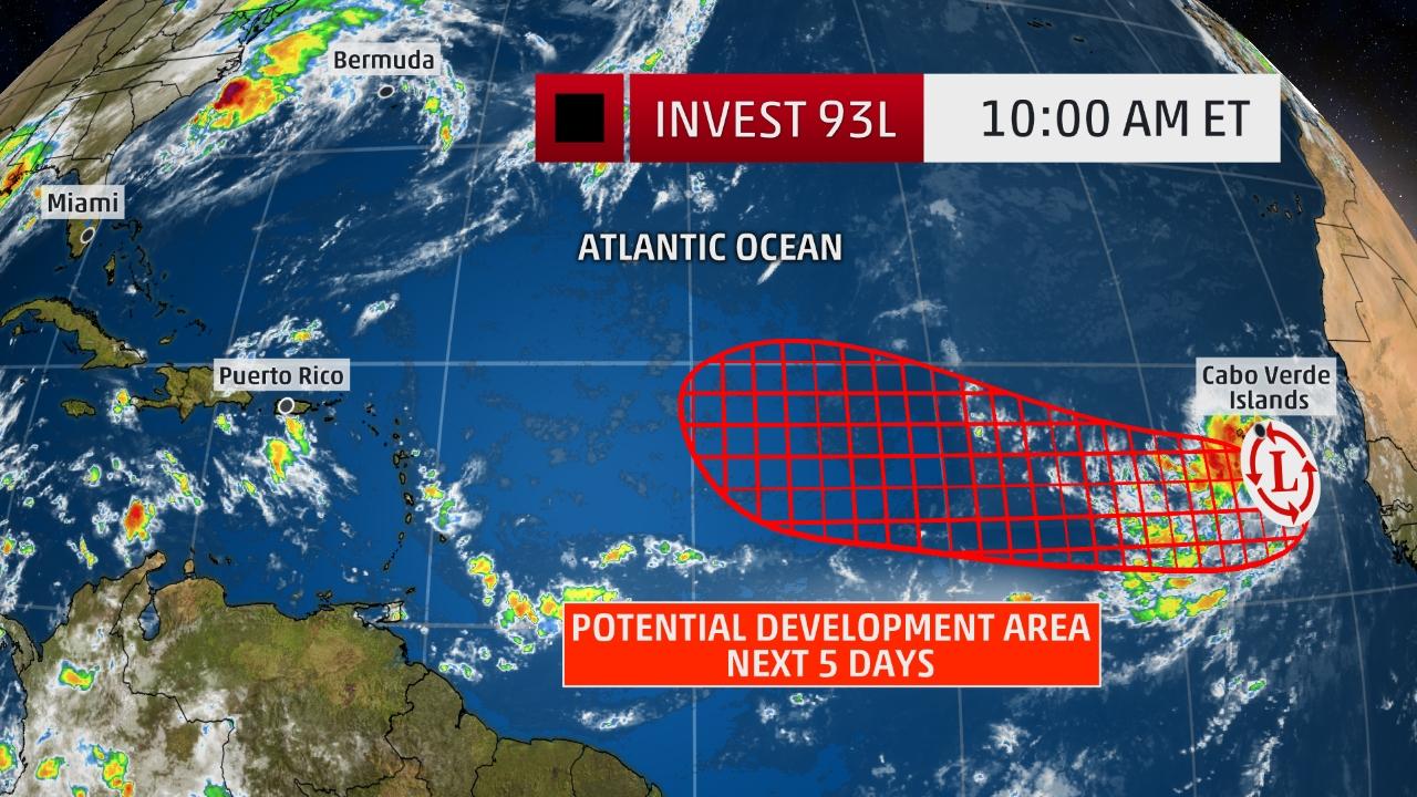 Invest 93L likely to become a Tropical Depression or Tropical Storm in ...