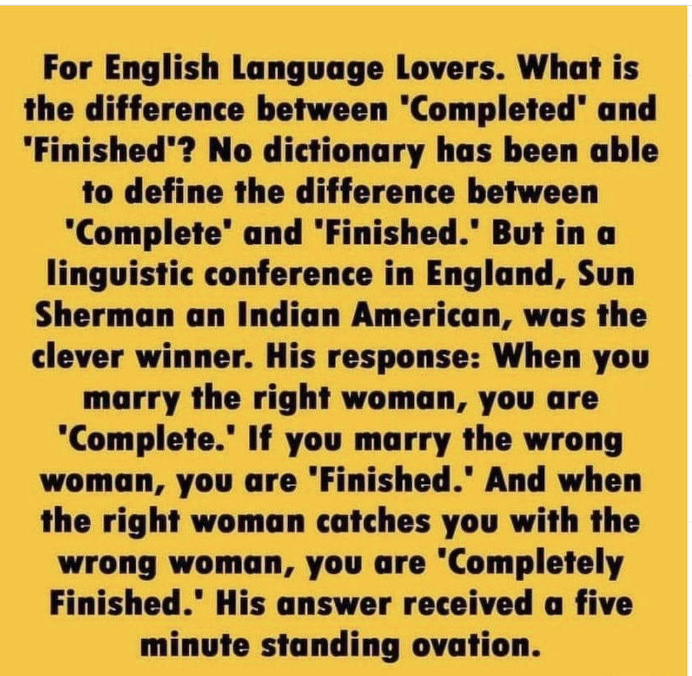 What is the difference between 'COMPLETED" and "FINISHED"? - IEyeNews