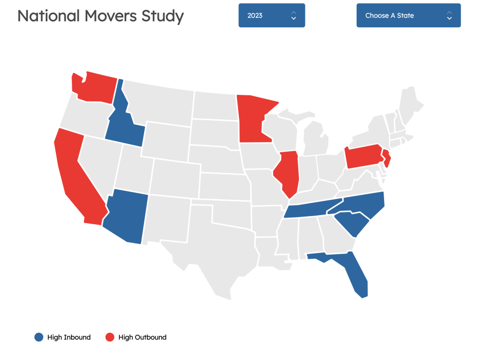 Where did Americans Move in 2023? - IEyeNews