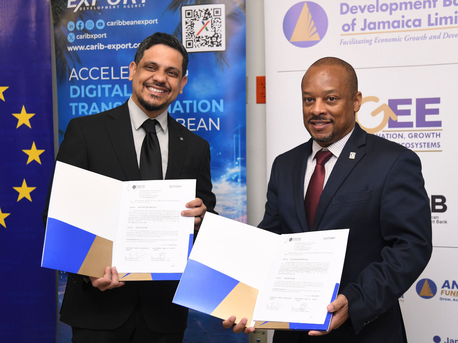 Development Bank of Jamaica signs Memorandum of Understanding with ...