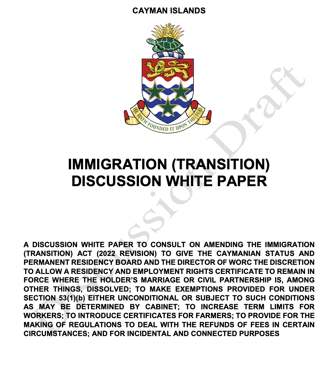 Immigration Reform in Cayman Islands - IEyeNews